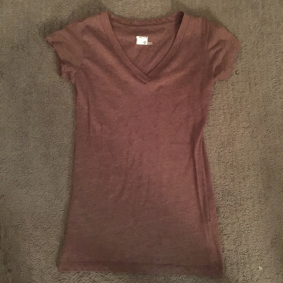 Tops | Brown V Neck Tshirt | Poshmark
